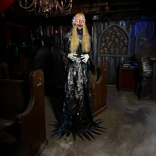 Haunted Hill Farm Life-Size 5.9 ft. Touch-Activated Animatronic ...