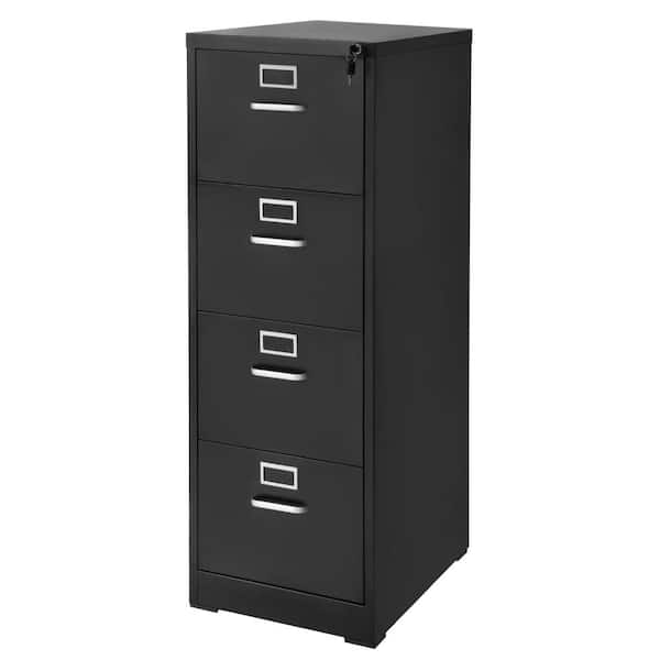 Bunpeony 4-Drawer File Cabinet w/Lock Metal Vertical Storage for Home ...