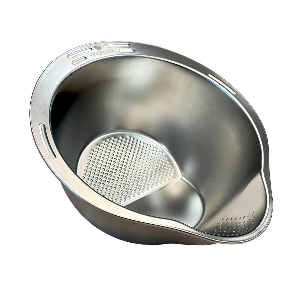 JOYCE CHEN Stainless Steel Rice Washer, Colander, and Strainer J31-0095 ...