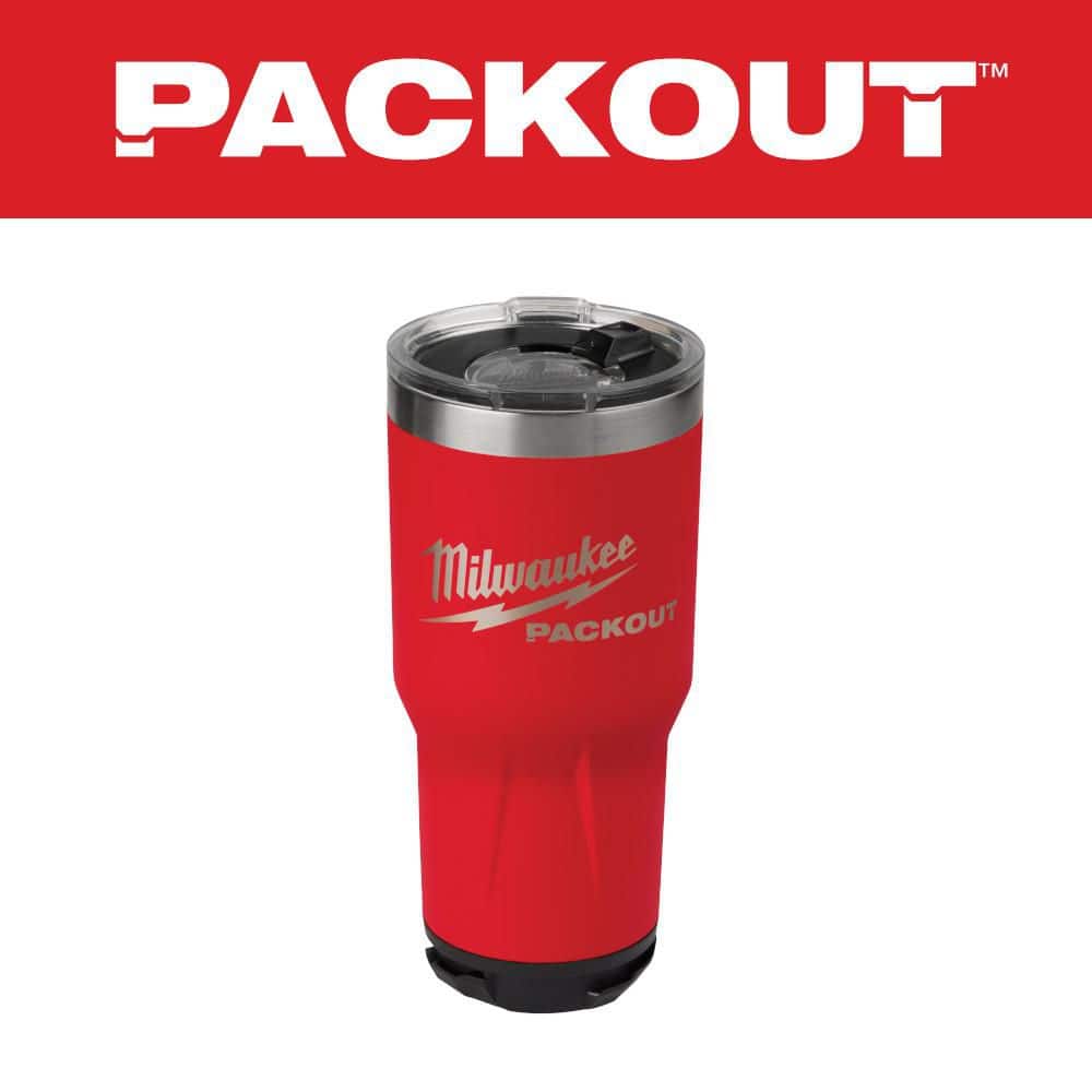 Milwaukee PACKOUT Red 30 oz. Tumbler 48-82-8393R - The Home Depot