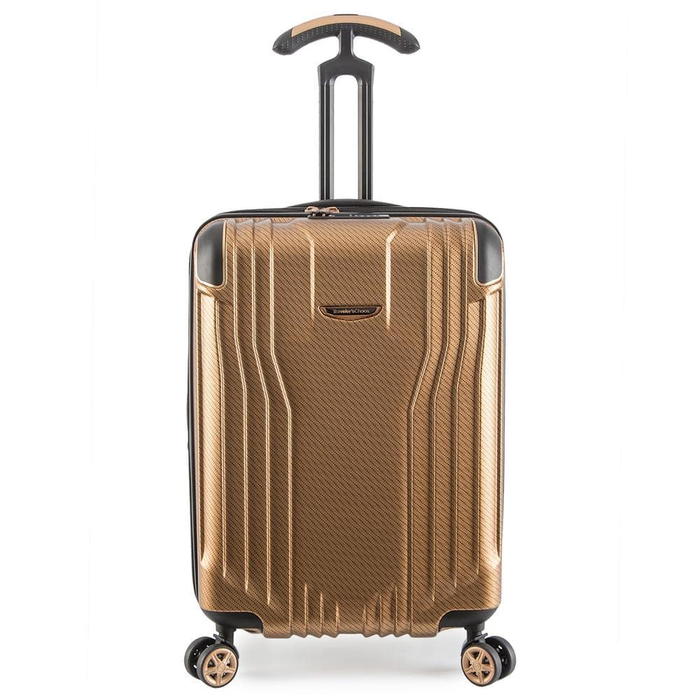Traveler's Choice Continent Adventurer 21 in. Carry-on Spinner Suitcase ...