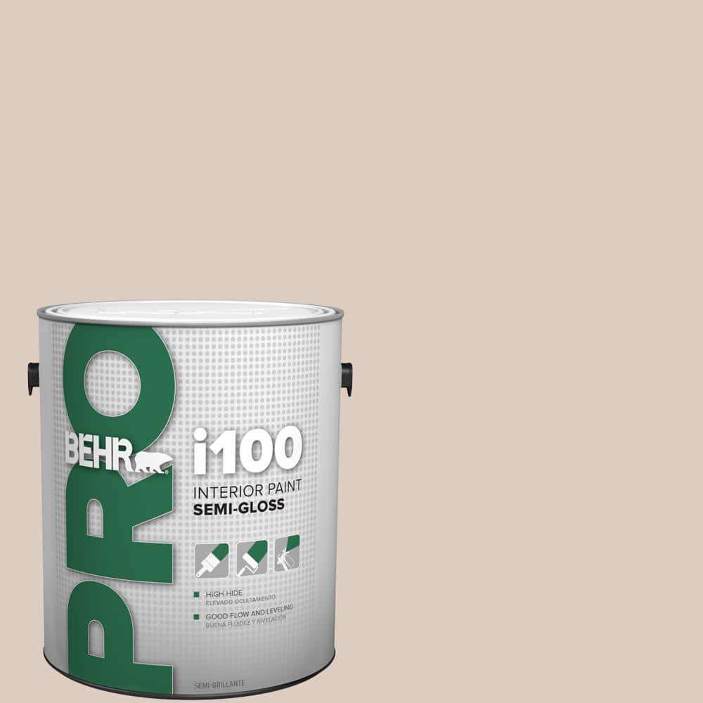BEHR PRO 1 gal. #N190-2 Stonewashed Brown Semi-Gloss Interior Paint ...
