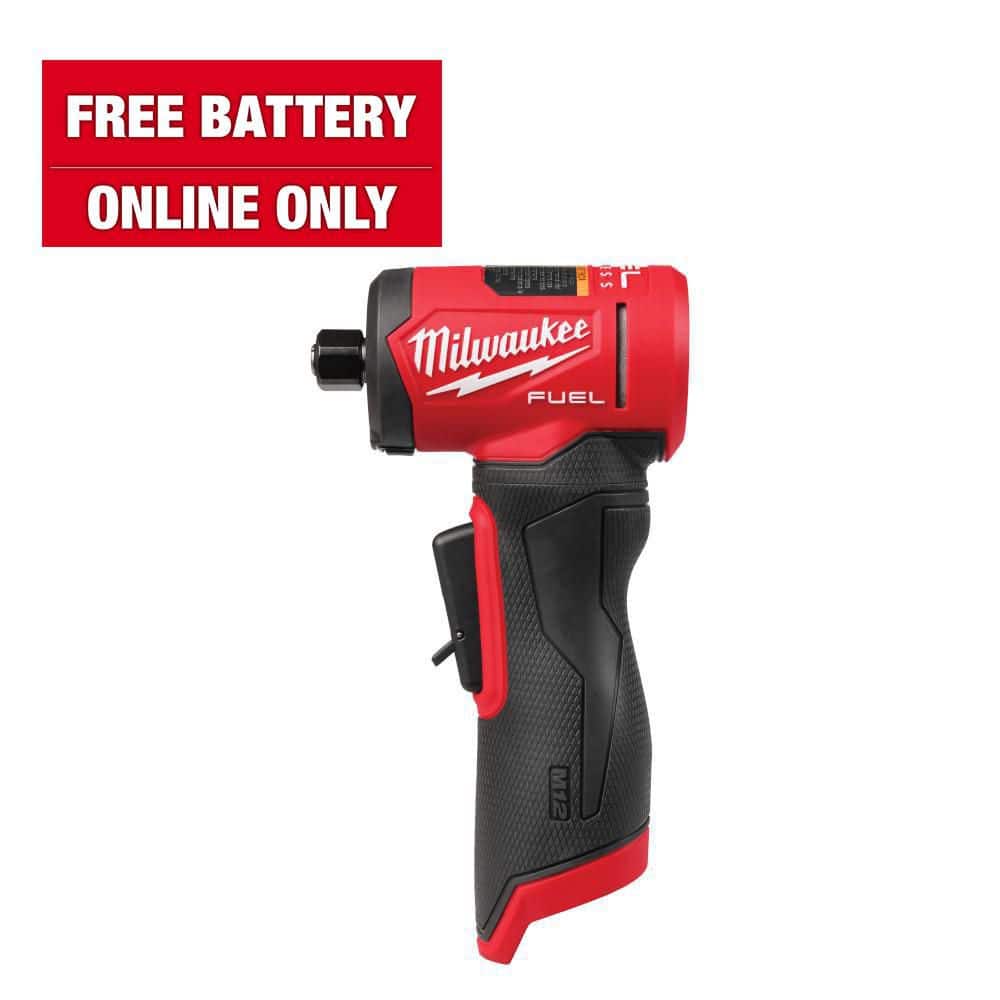 Milwaukee M12 FUEL 12V Lithium-Ion Brushless Cordless 1/4 in. Right ...