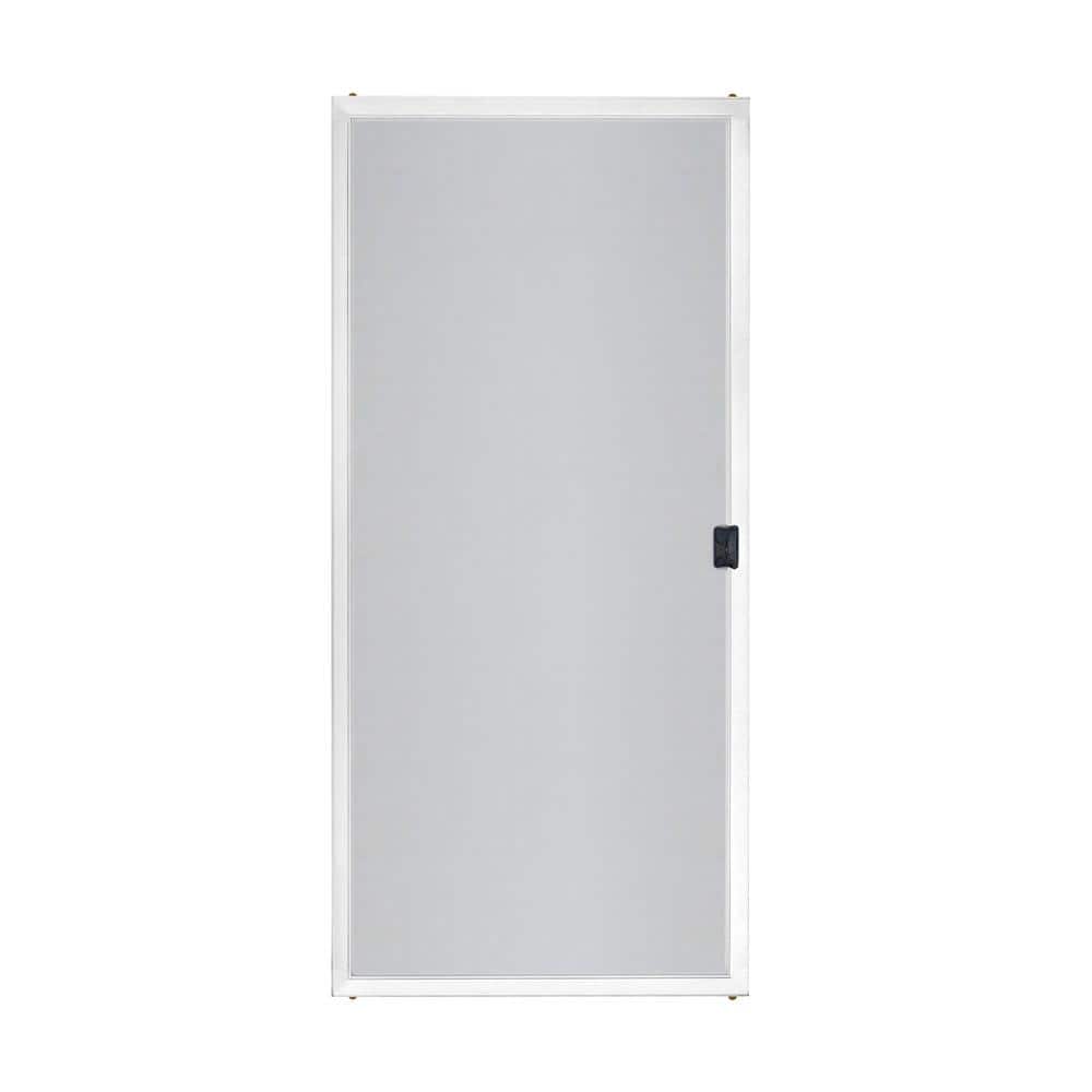 Screen Tight 36 in. x 80 in. Adjustable Fit White Premium Patio Sliding ...