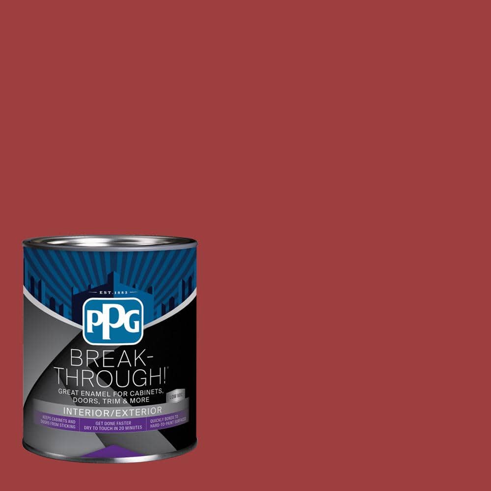 Break-Through! 1 qt. PPG13-16 Blaze Satin Door, Trim & Cabinet Paint ...