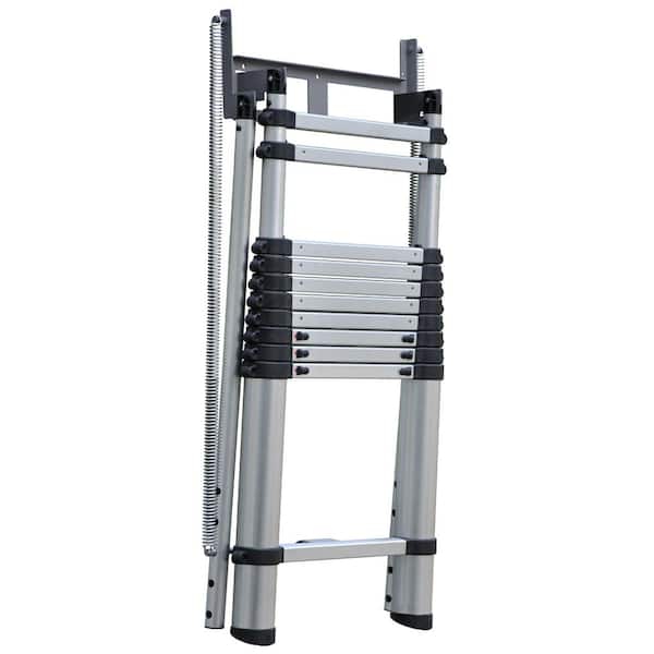Telesteps 10 ft. Aluminum Telescoping OSHA Compliant Ceiling Heights ...