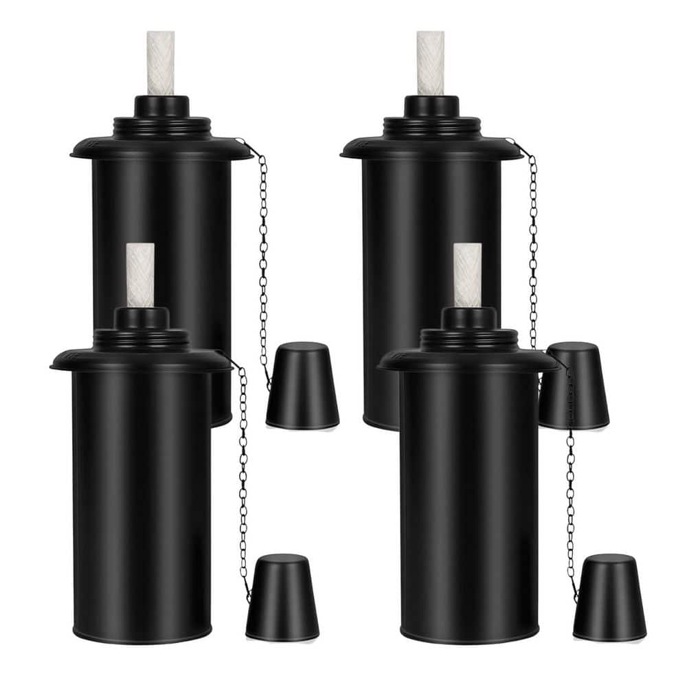 Misopily 12 oz. Black Metal Torch Replacement Canisters Outdoor ...