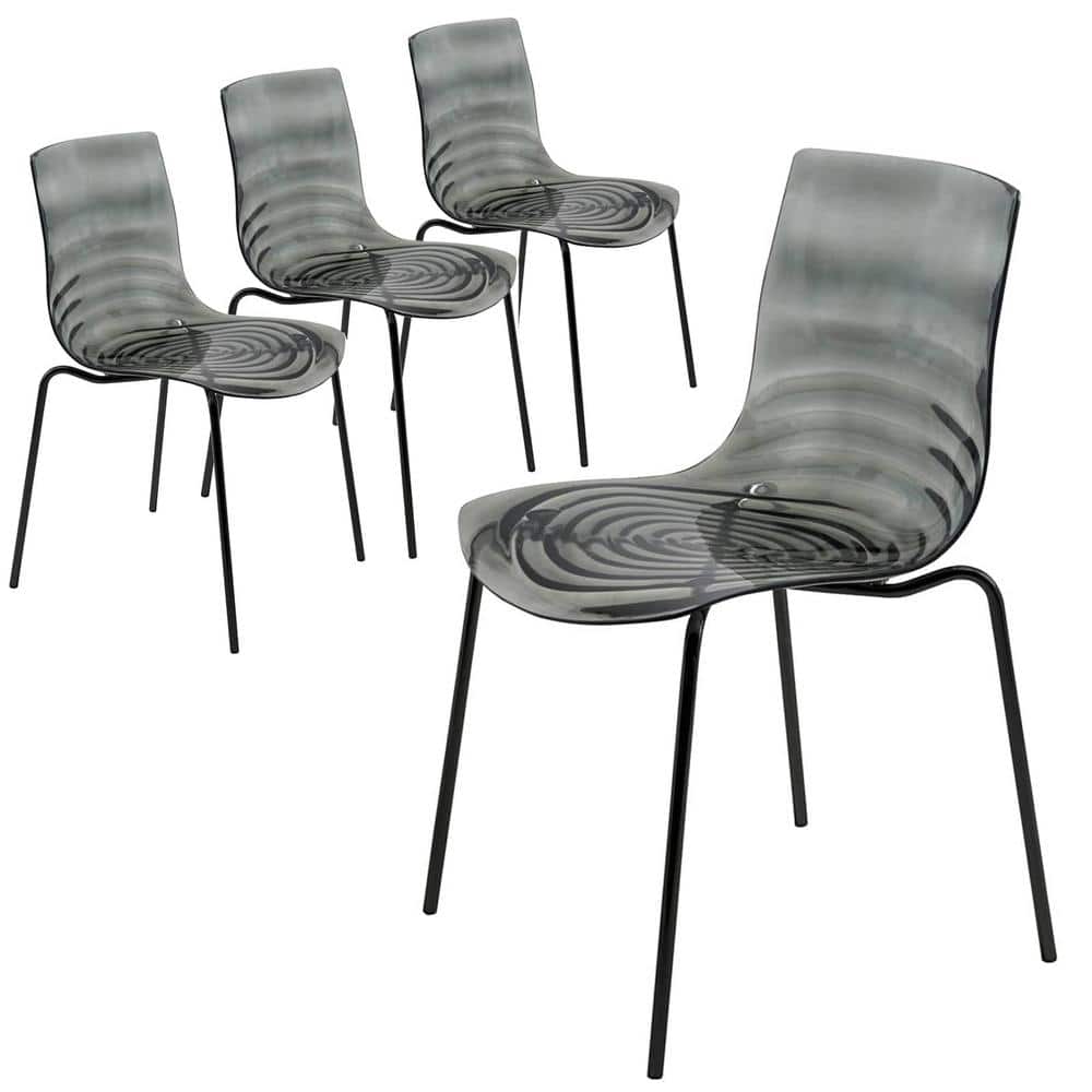 Leisuremod Dining Chair for Dining and Kitchen Room Stackable Chair in ...