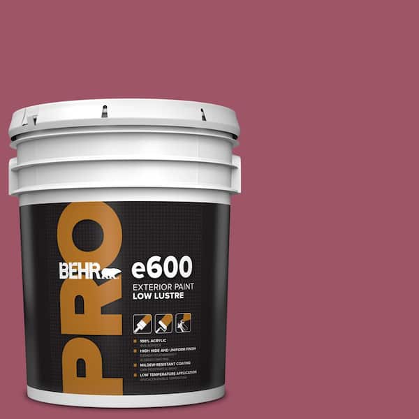 BEHR PRO 5 gal. #110D-5 Mission Wildflower Low Luster Exterior Paint ...