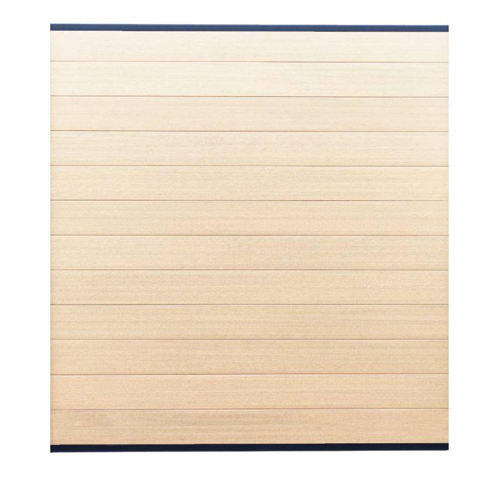 Frame It All 6 ft. x 6 ft. Ivory 360 Cap Composite Horizontal Fence ...