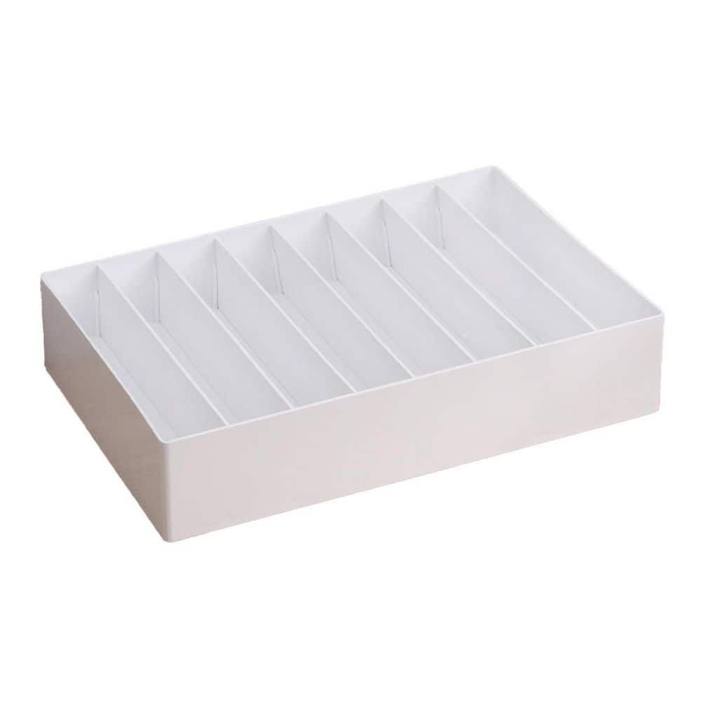 Lukyamzn Large Cable Organizer Box with Wire Ties 8 Compartment ...