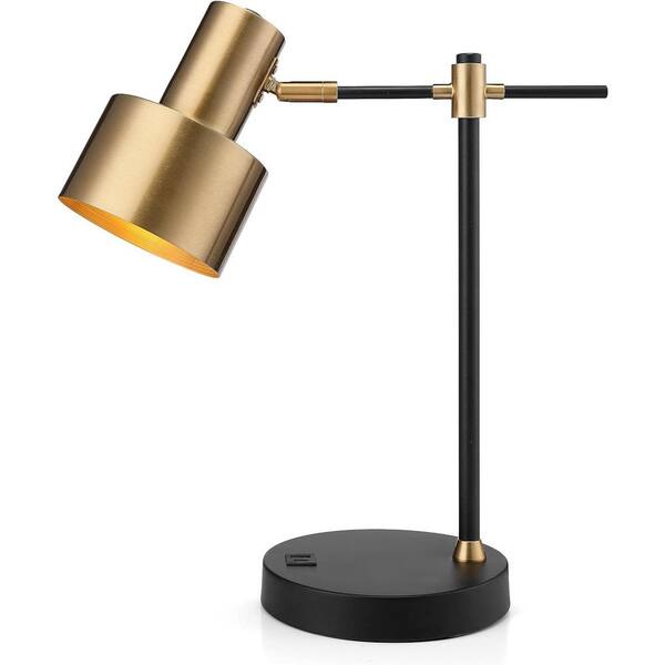 Have a question about 17 in. Brass Gold and Black Lamp with 2 Fast ...