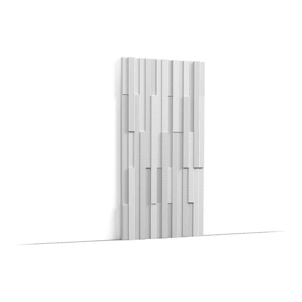 ORAC DECOR Matrix 5/8 in. T x 7/8 ft. x 7 ft. White Primed Polyurethane ...