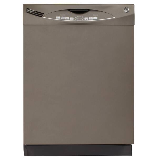 GE 24 in. Front Control Dishwasher in Slate with Stainless Steel Tub ...