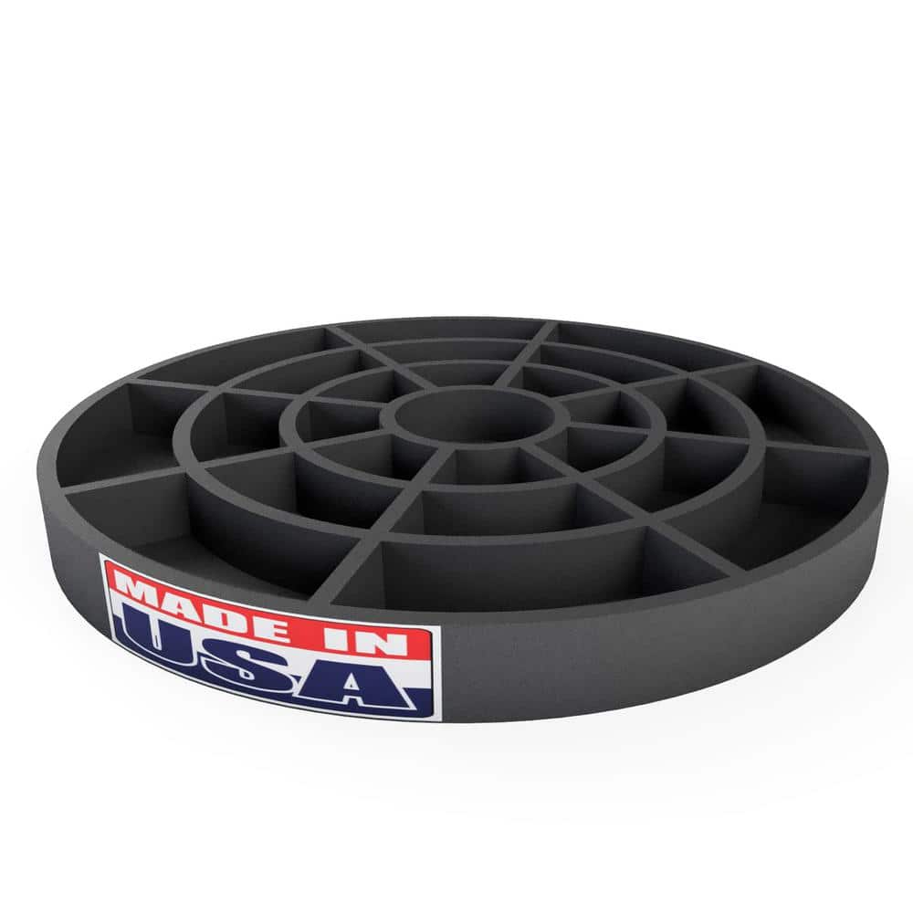 Angel Sar 10" Round Pier Pads Deck Blocks Foundation, 100% Recycled ...