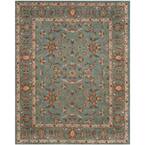 SAFAVIEH Heritage Blue 9 ft. x 12 ft. Border Area Rug HG969A-912
