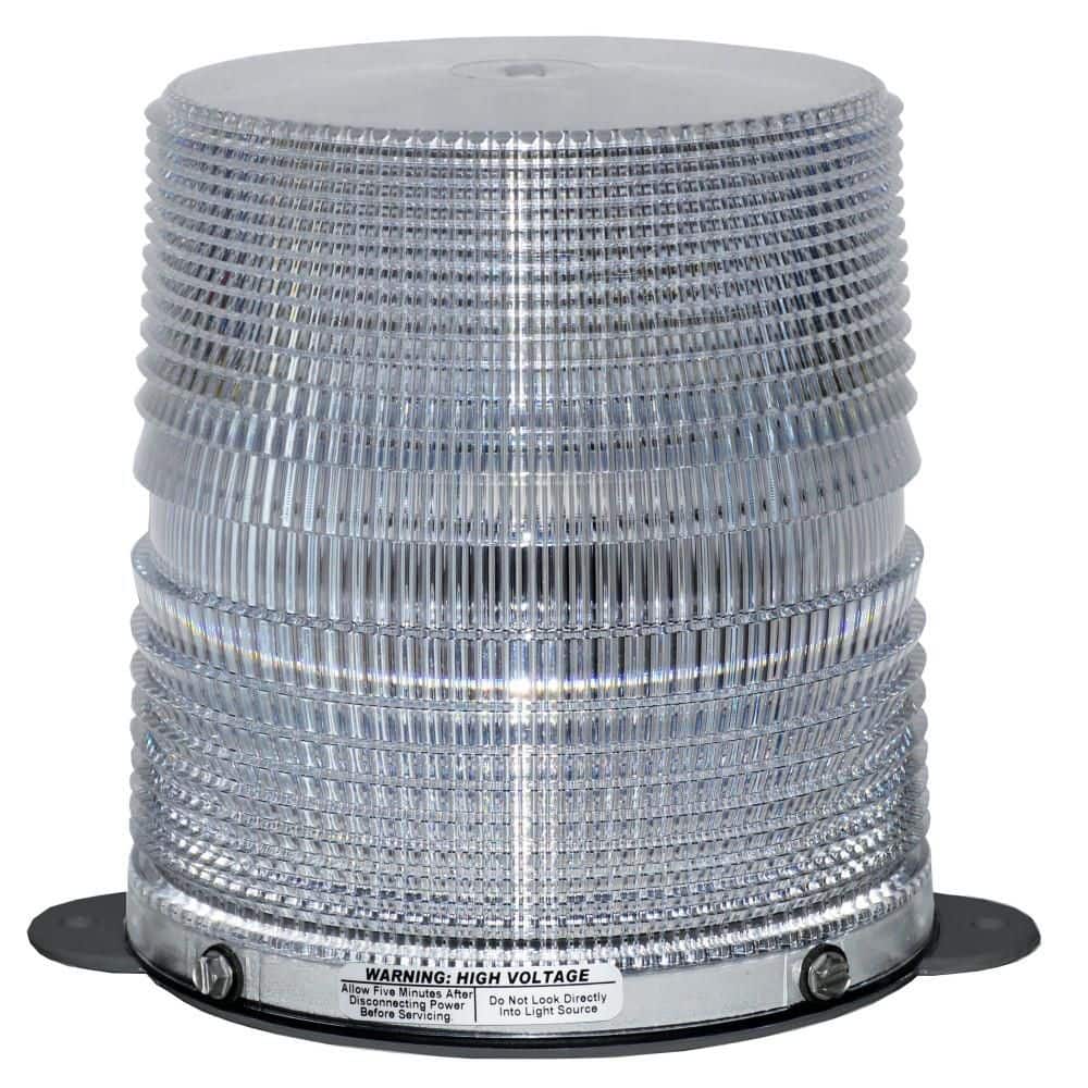 Emergency Lighting-C-2 LED Beacon, White, 10-30V, Flange Mount, Tall ...