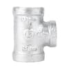 STZ 1/2 in. x 1/2 in. x 3/8 in. Iron Galvanized Reducing Tee PDG RT-121238 - The Home Depot