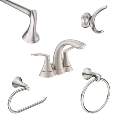MOEN Darcy Single-Handle 5-Spray Tub and Shower Faucet with Curved ...