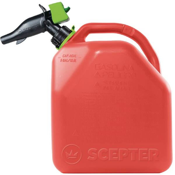 Scepter 5 Gal. Red Smart control Gasoline Container EPA/CARB Compliant ...