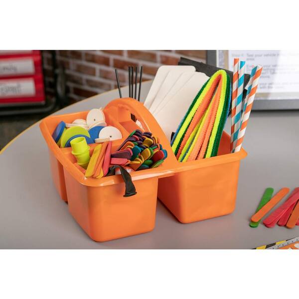 Angel Sar Multi-Colored 6-Pack Plastic Decorative Caddy, Colors ...