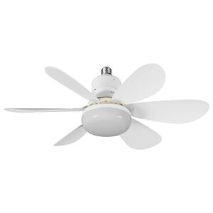 Tivleed Socket Ceiling Fan Light 1.71 ft./20.47 in. Indoor White ...