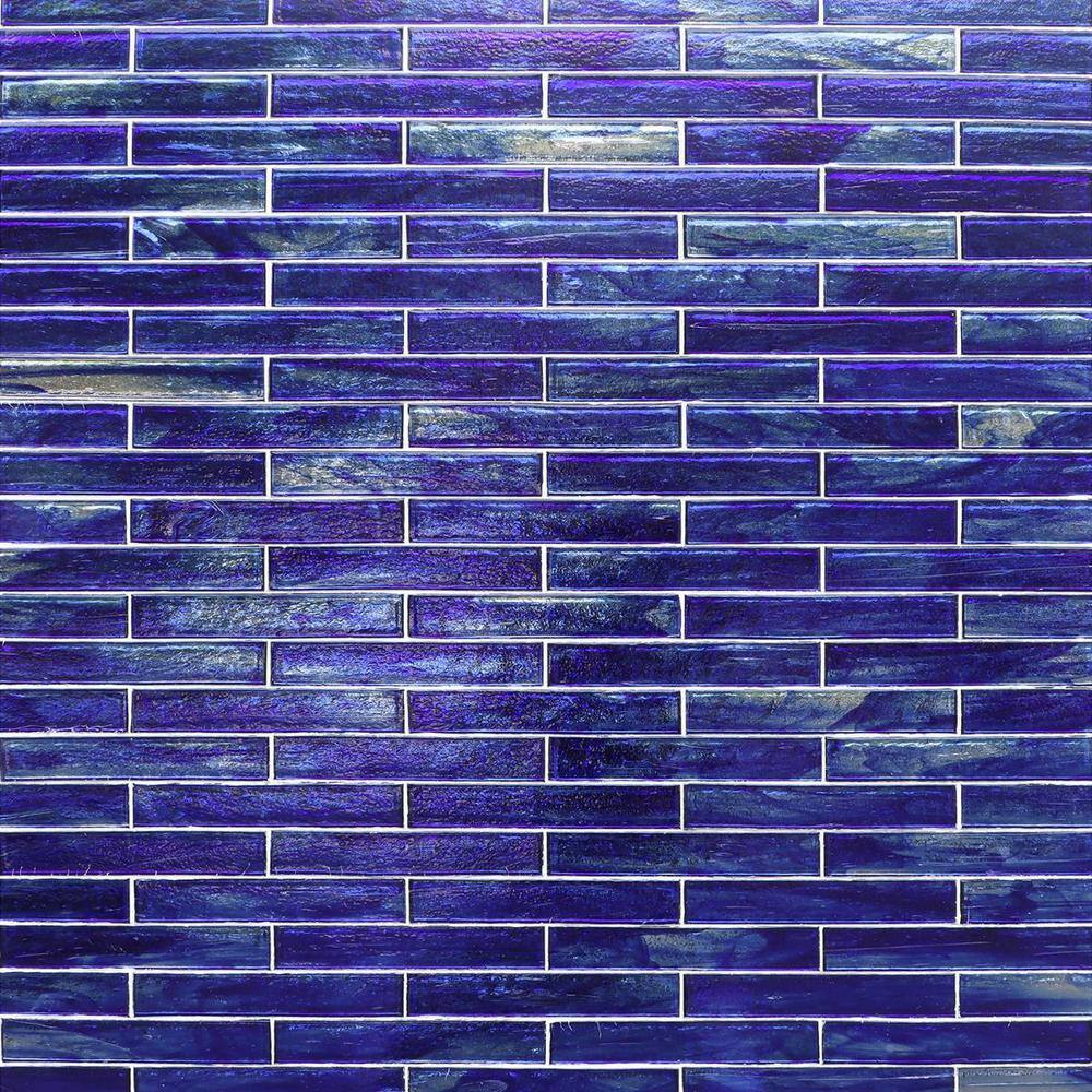 Ivy Hill Tile Fargin Brick Dusk Blue 1.96 in. x 11.81 in. Polished ...