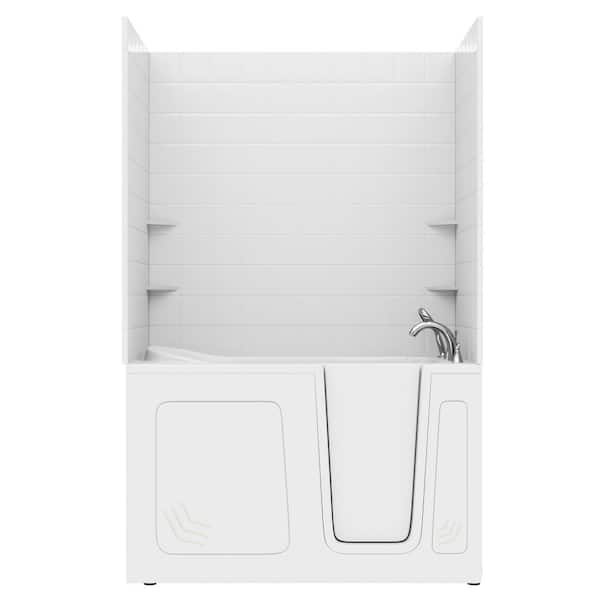 Universal Tubs WTHDX Series 32 in. x 60 in. Right Drain Whirlpool Walk ...