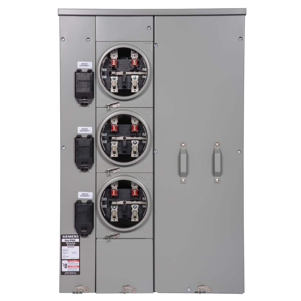 Siemens Uni-PAK 3-Gang 300 Amp Ringless Style Multi-Family Metering ...