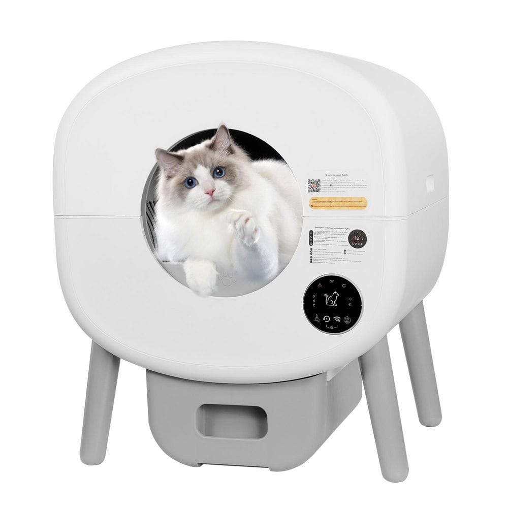 maocao hoom Automatic Smart Cat Litter Box, Large Capacity Self ...