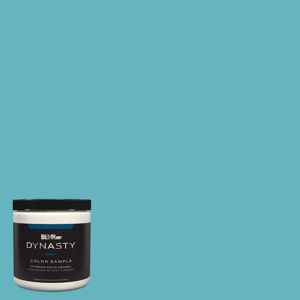 BEHR DYNASTY 8 oz. #MQ4-51 Adonis One-Coat Hide Satin Enamel Stain ...