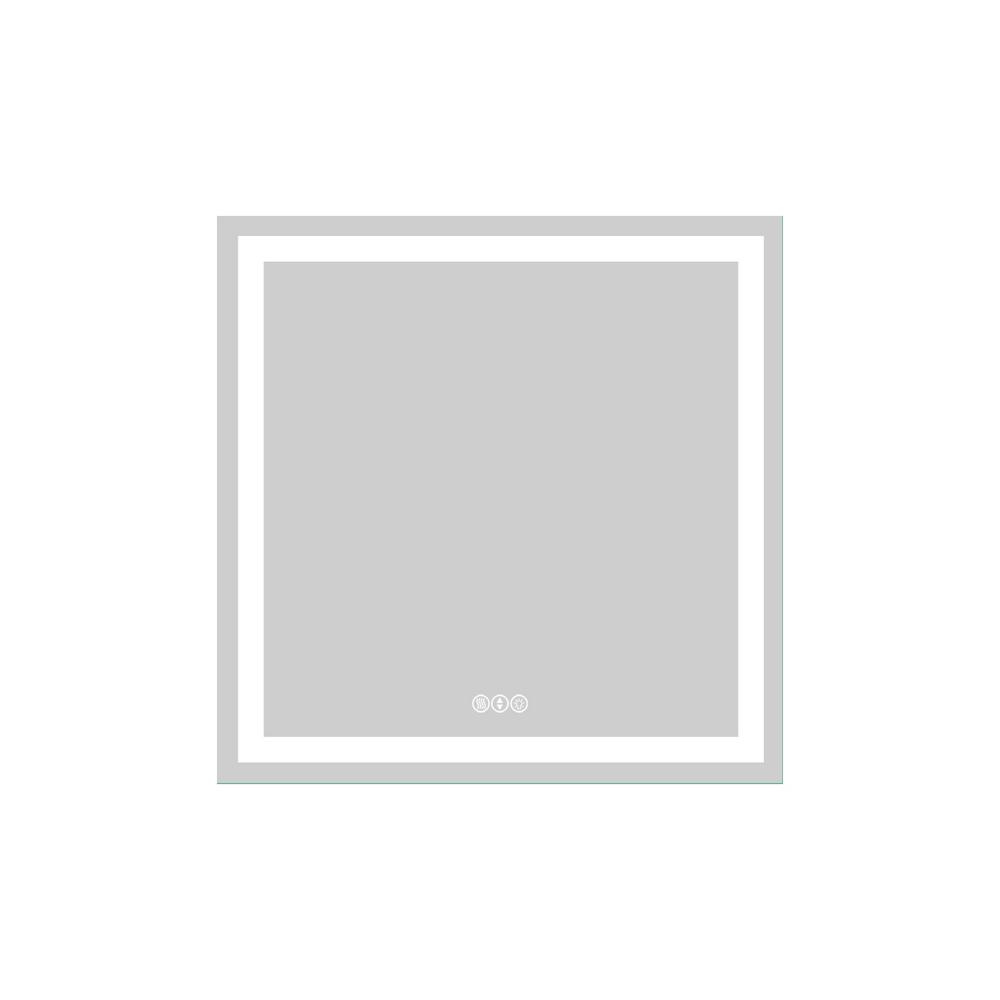 Sunpez 36x36 LED Vanity Light Mirror with Anti-Fog, Shatter-Proof, Memory, for Bathroom YM-C16 ...