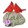 Exhart Solar Cardinal Love Rock Garden Statue 18199-RS - The Home Depot
