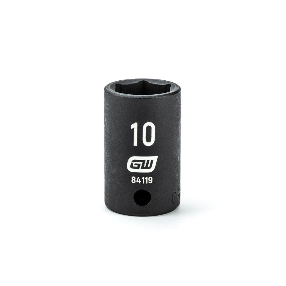 GEARWRENCH 1/4 in. Drive 6-Point Standard Impact Metric Socket 10mm ...