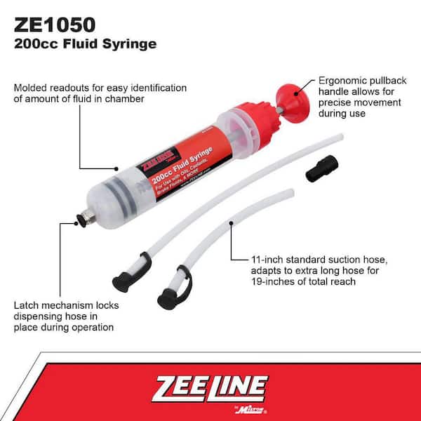 ZEELINE BY MILTON 200cc Fluid Syringe ZE1050 - The Home Depot