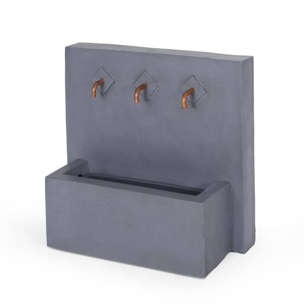 maocao hoom 26 in. Outdoor 3 Spout Waterfall Fountain, Weather ...