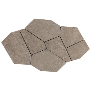 Ivy Hill Tile Monolith Charcoal Black 4 in. x 0.35 in. Organic Pattern ...