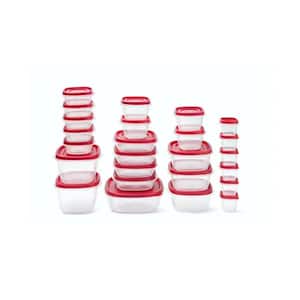 Adrinfly 60-Pieces Food Storage Containers with Lids, Steam Vents ...