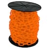 Mr. Chain 2 in. (#8, 51 mm) x 125 ft. Reel Safety Orange Plastic Chain ...
