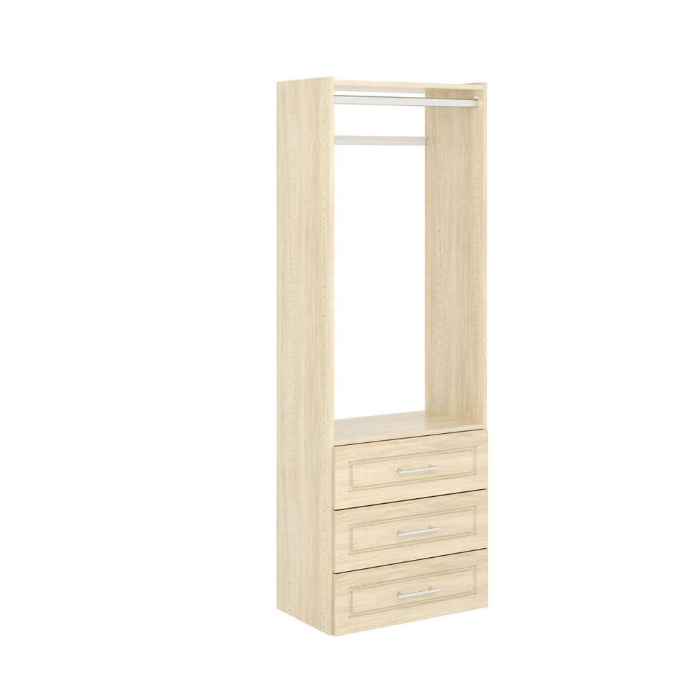 Closet Evolution Modern Raised 25 in. W Harvest Grain Wood Closet ...