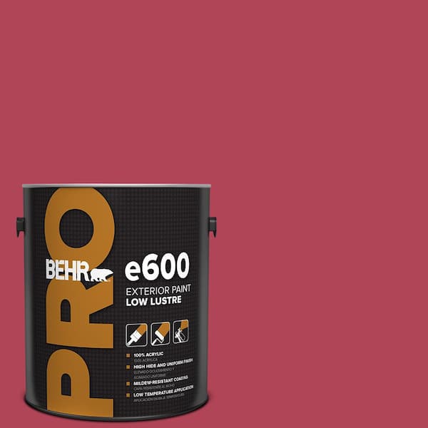 BEHR PRO 1 gal. #130B-7 Cherry Wine Low Luster Exterior Paint PR62301 ...