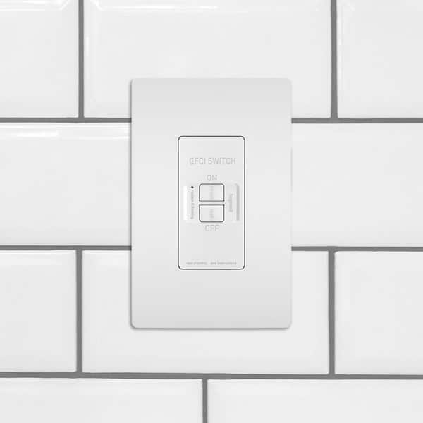 Legrand radiant 20 Amp 125-Volt Deadfront Self-Test GFCI Faceless ...