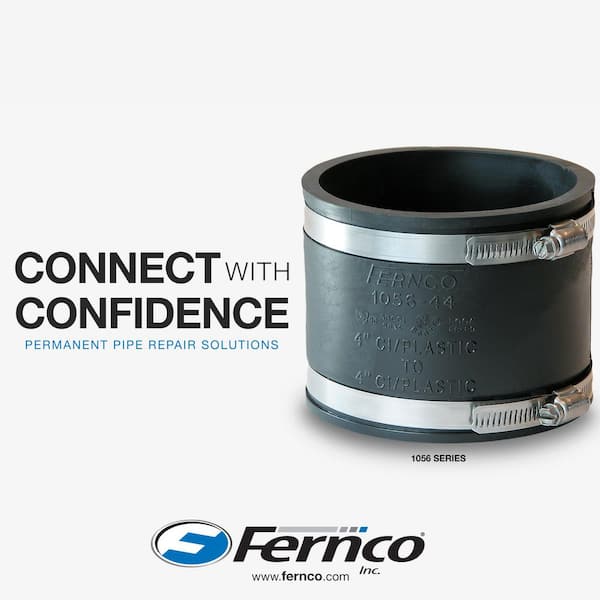 Fernco 2 in. x 2 in. DWV Flexible PVC Coupling P1056-22 - The Home Depot