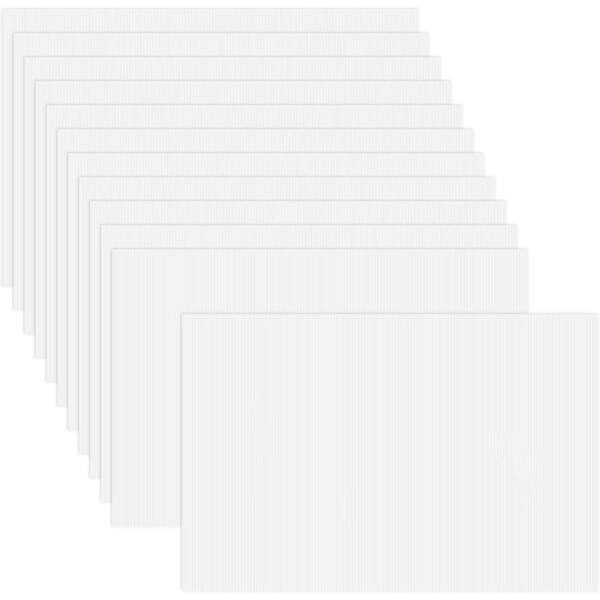 Phewnyzo 20 Pack Blank Yard Signs with Stakes 17 x 12 in. Corrugated ...