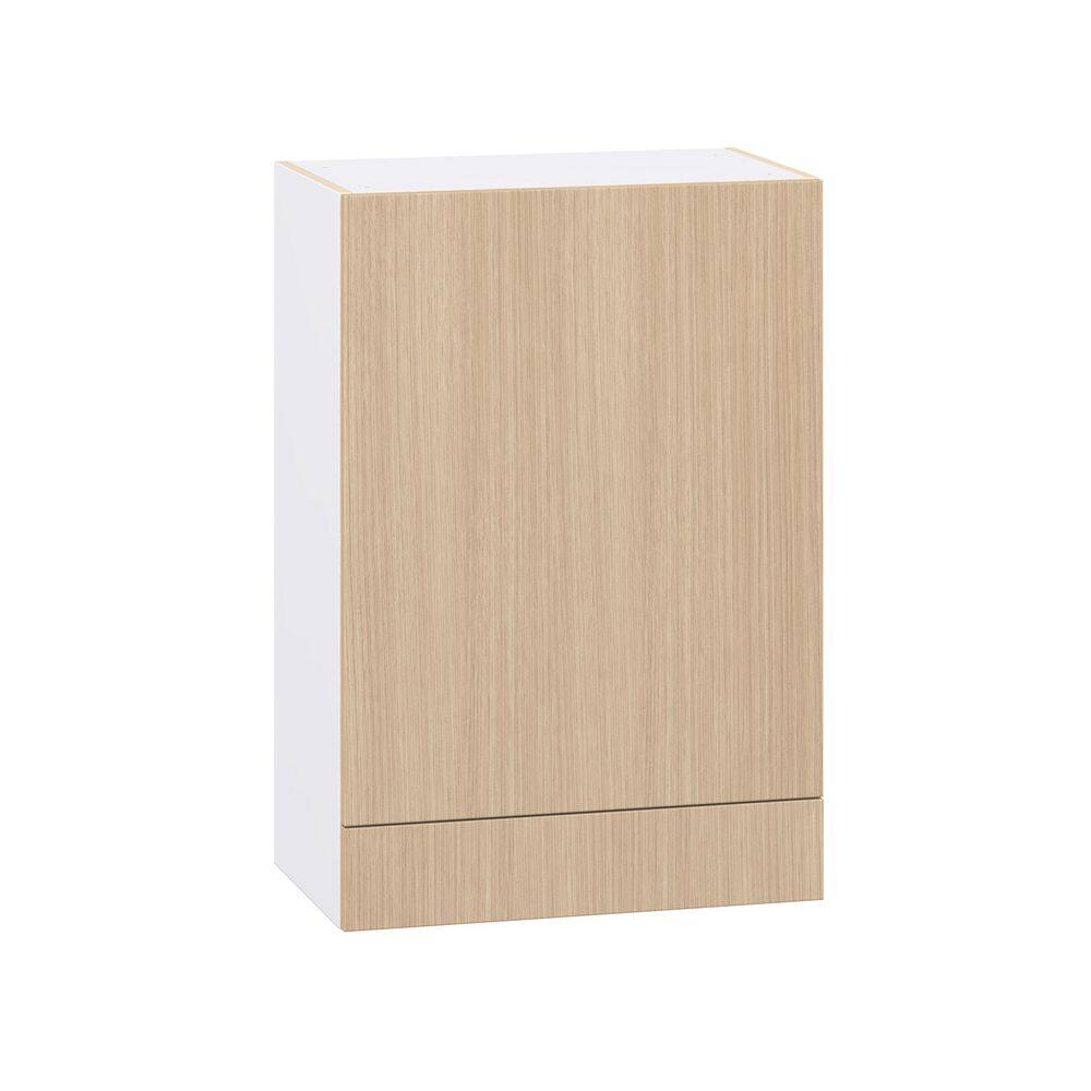 J COLLECTION Timberline Mojavi Oak Slab Assembled Wall Kitchen Cabinet ...