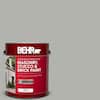 BEHR 1 gal. #BXC-25 Colonnade Gray Flat Interior/Exterior Masonry ...