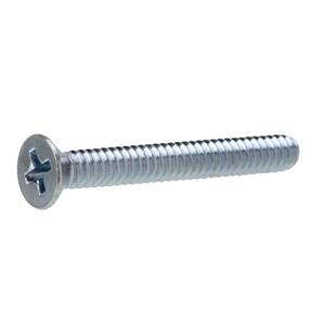Everbilt 1/4 in.-20 x 1-1/4 in. Phillips Flat Head Stainless Steel Machine Screw (2-Pack) 828391 ...