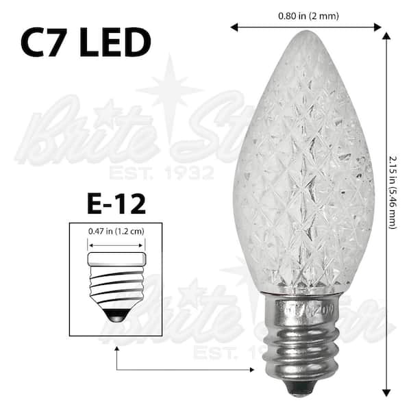 Pure White Led C7 Lights