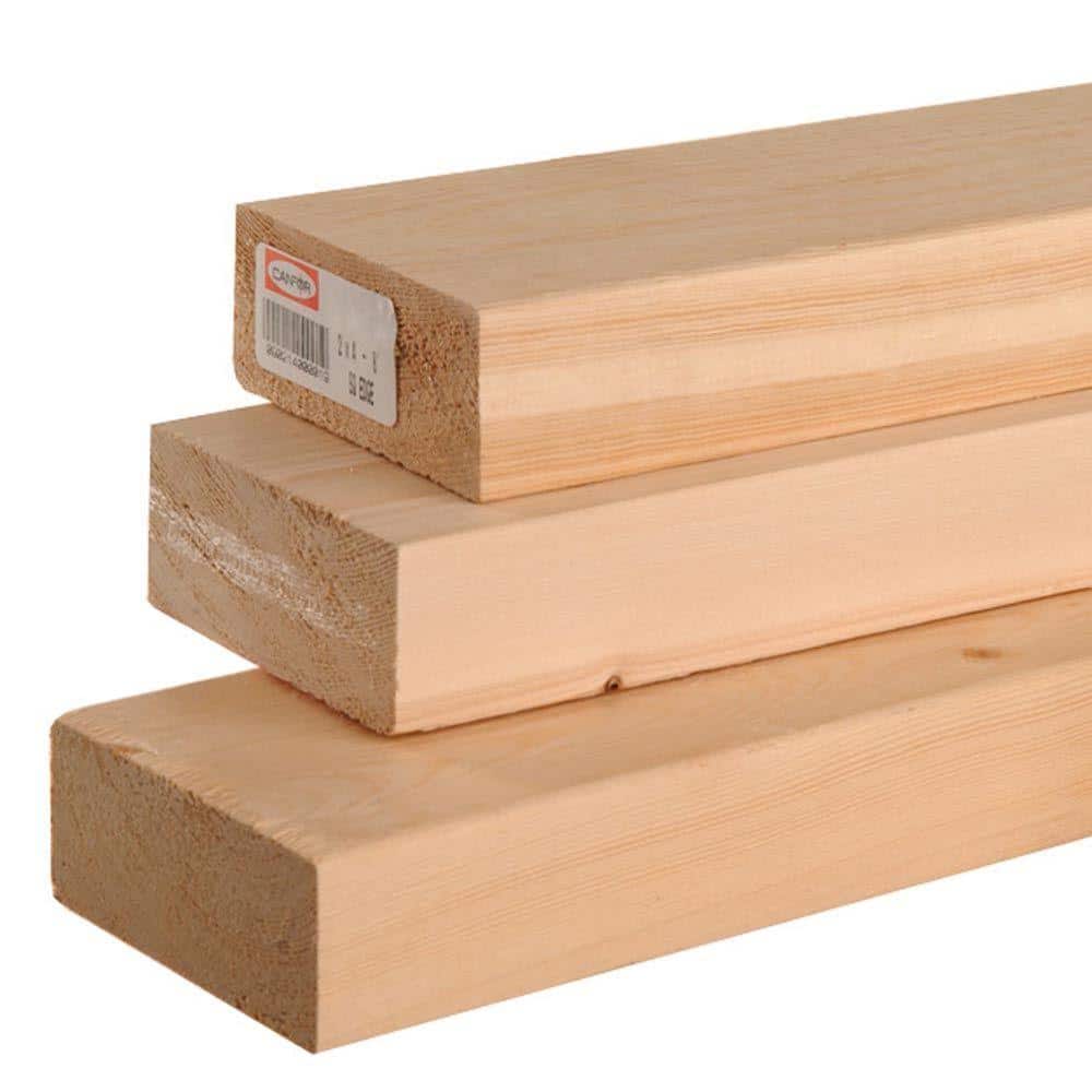 2 in. x 4 in. x 10 ft. #2 Premium Grade SPF Dimensional Lumber 161659 ...
