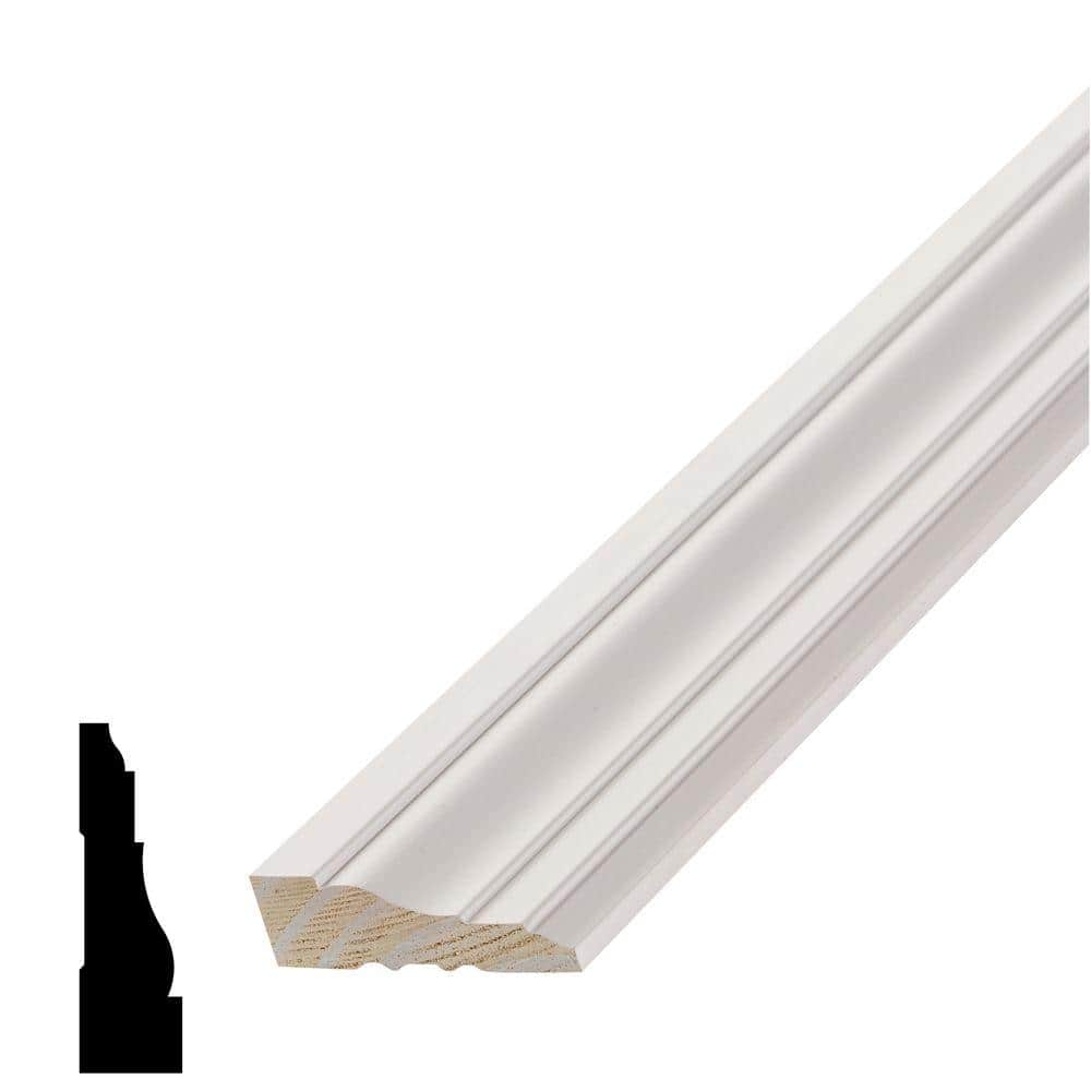 Alexandria Moulding WM 366 11/16 in. x 2-1/4 in. Primed Finger Jointed ...